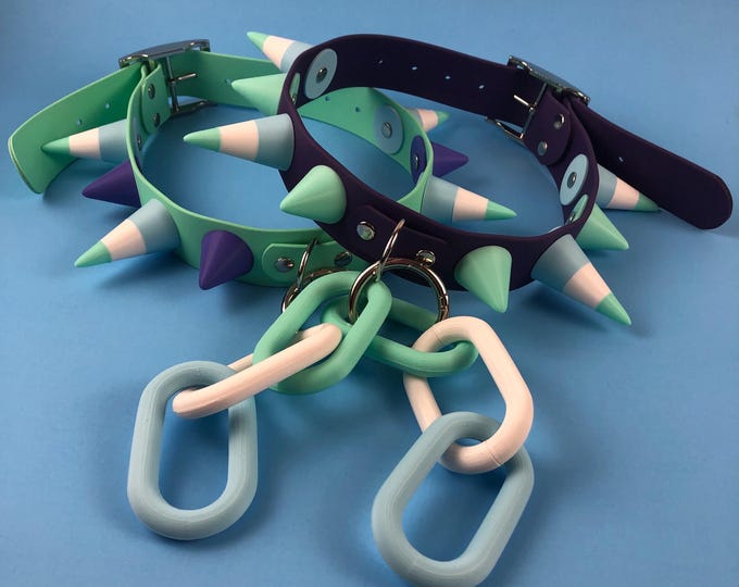 Gay MLM Chunky Spike Collar | Fursuit Collar | Cosplay Collar | Costume ...