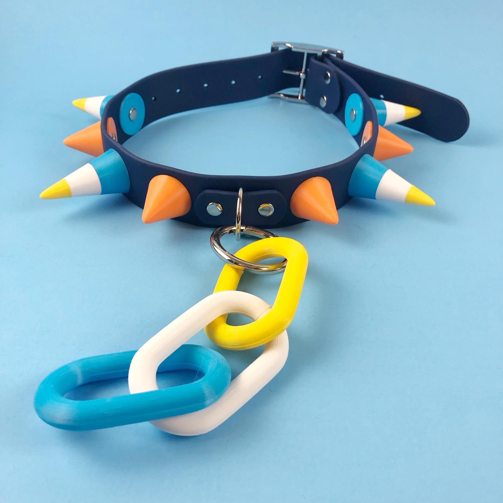 Aroace Chunky Spike Collar | Fursuit Collar | Cosplay Collar | Costume ...