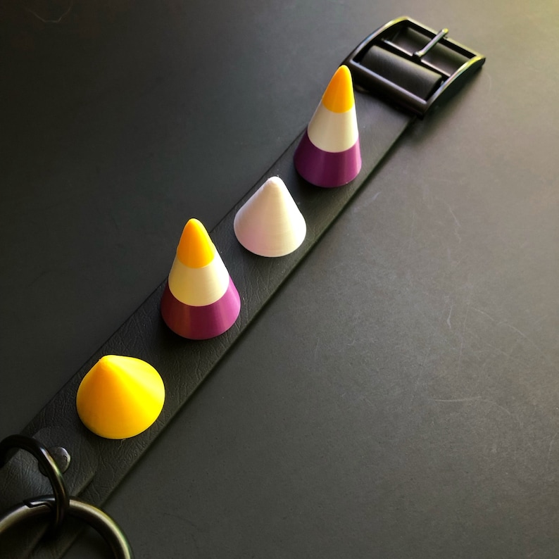 Nonbinary Chunky Spike Collar | Fursuit Collar | Cosplay Collar ...