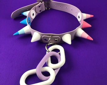 Gay MLM Chunky Spike Collar | Fursuit Collar | Cosplay Collar | Costume ...