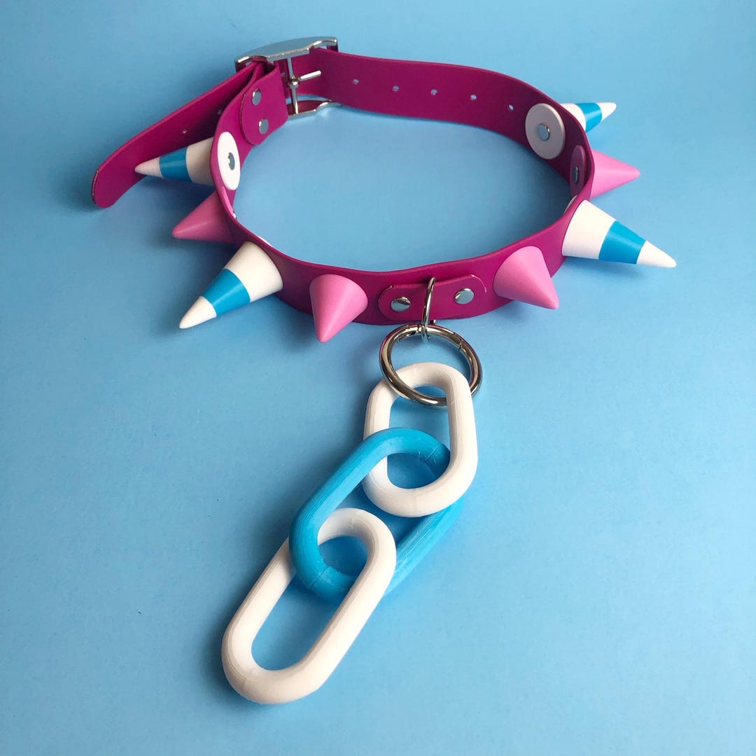 Femboy Chunky Spike Collar | Fursuit Collar | Cosplay Collar | Costume ...