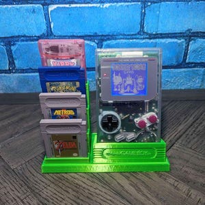3D Printed Handheld Video Gaming Holder Stands for Nintendo Game Boy ...