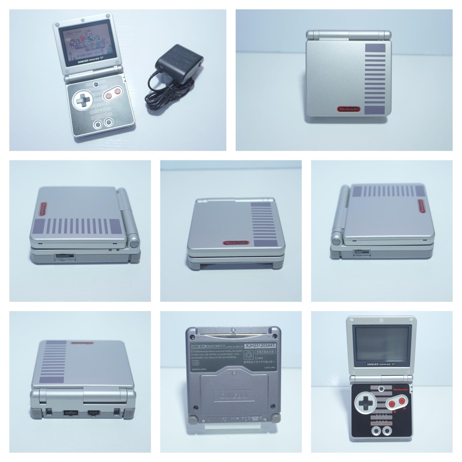 Various Colored Nintendo Game Boy Advance SP Gba SP, Reshelled ...