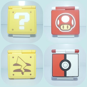 Various Colored Nintendo Game Boy Advance SP Gba SP, Reshelled ...