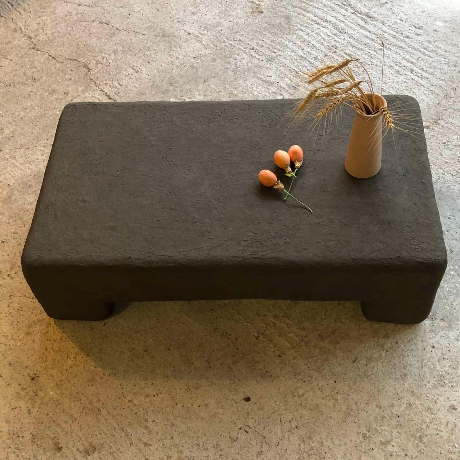 Faux Stone Look Cement Coffee Table - Modern Industrial Design - Etsy