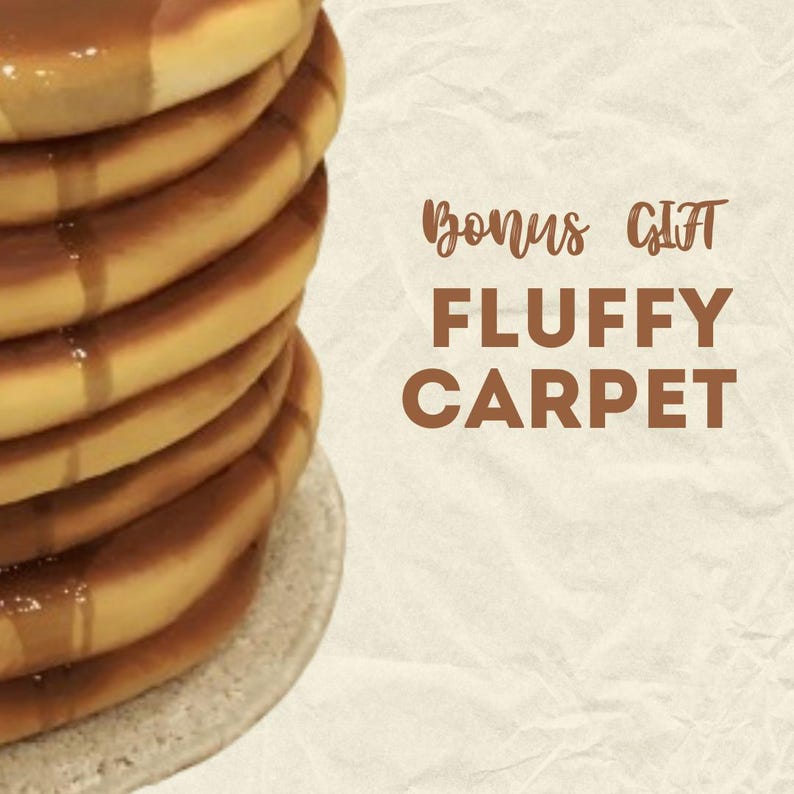 Whimsical Pancake Coffee Table: Playful Home Decor With Bonus Carpet - Etsy