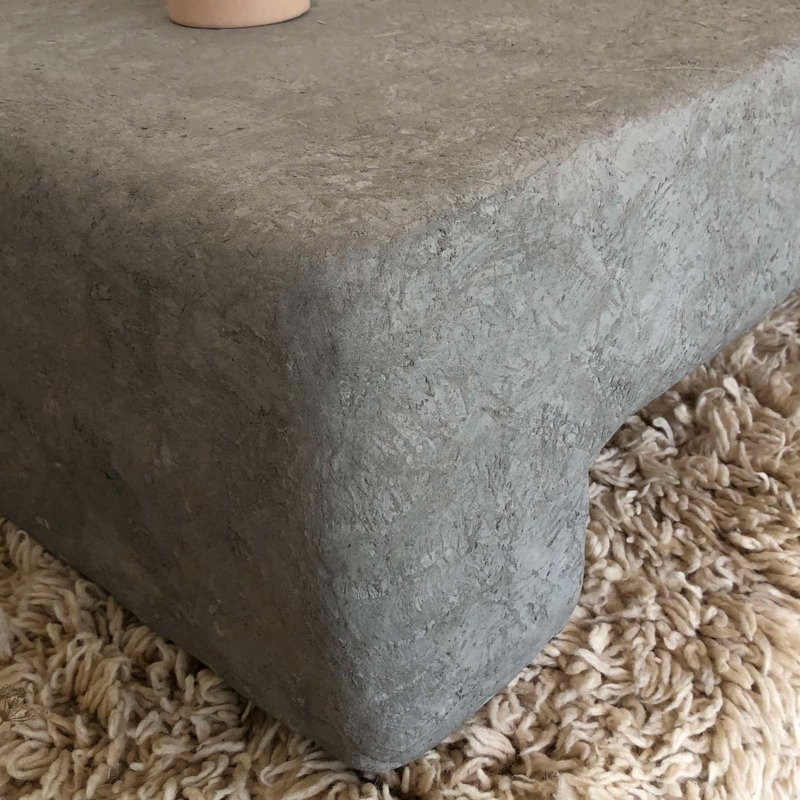 Faux Stone Look Cement Coffee Table - Modern Industrial Design - Etsy