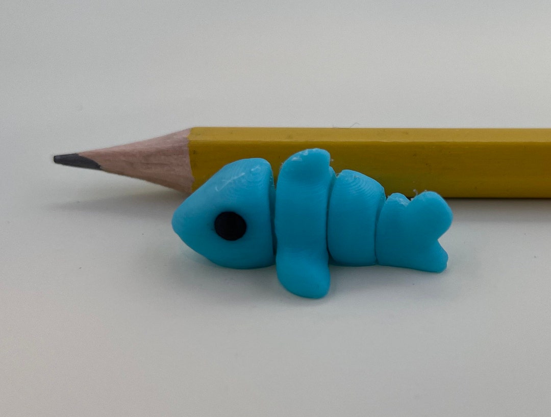 3D Printed Articulated Miniature Animal Pet Fidget Toy Shark Fish - Etsy