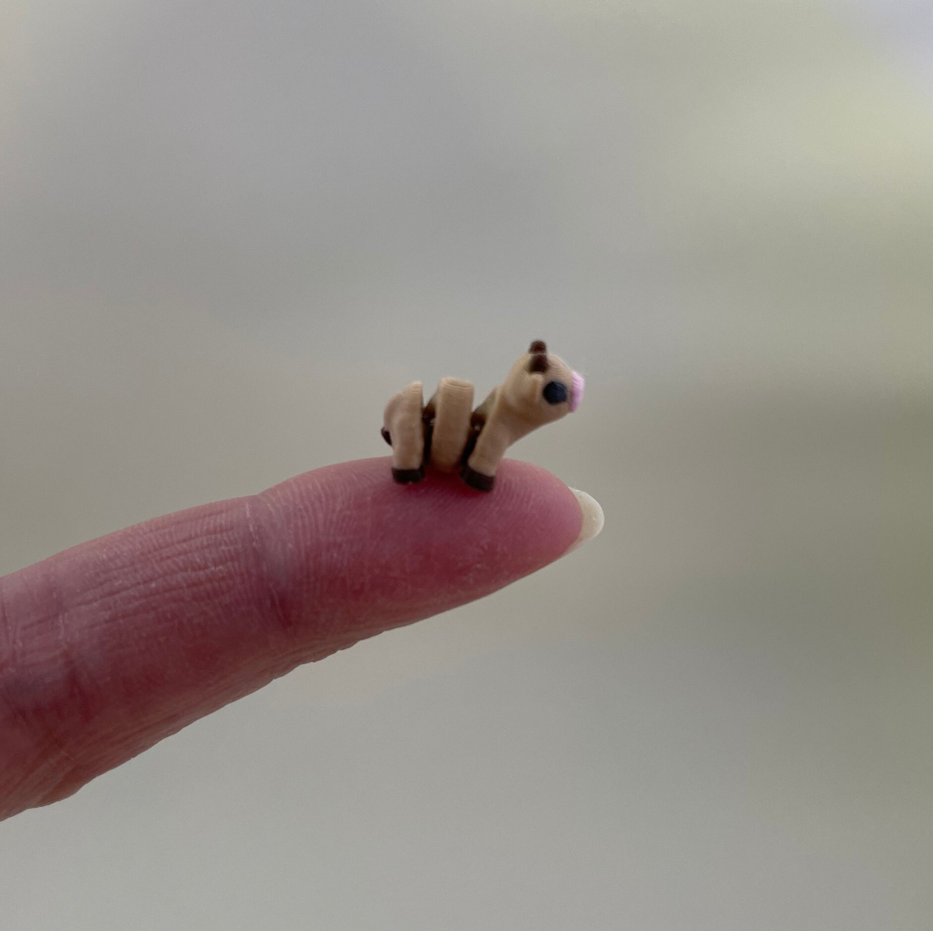 3D Printed Teeny Tiny Micro Articulated Miniature Animal Pet Fidget Toy ...