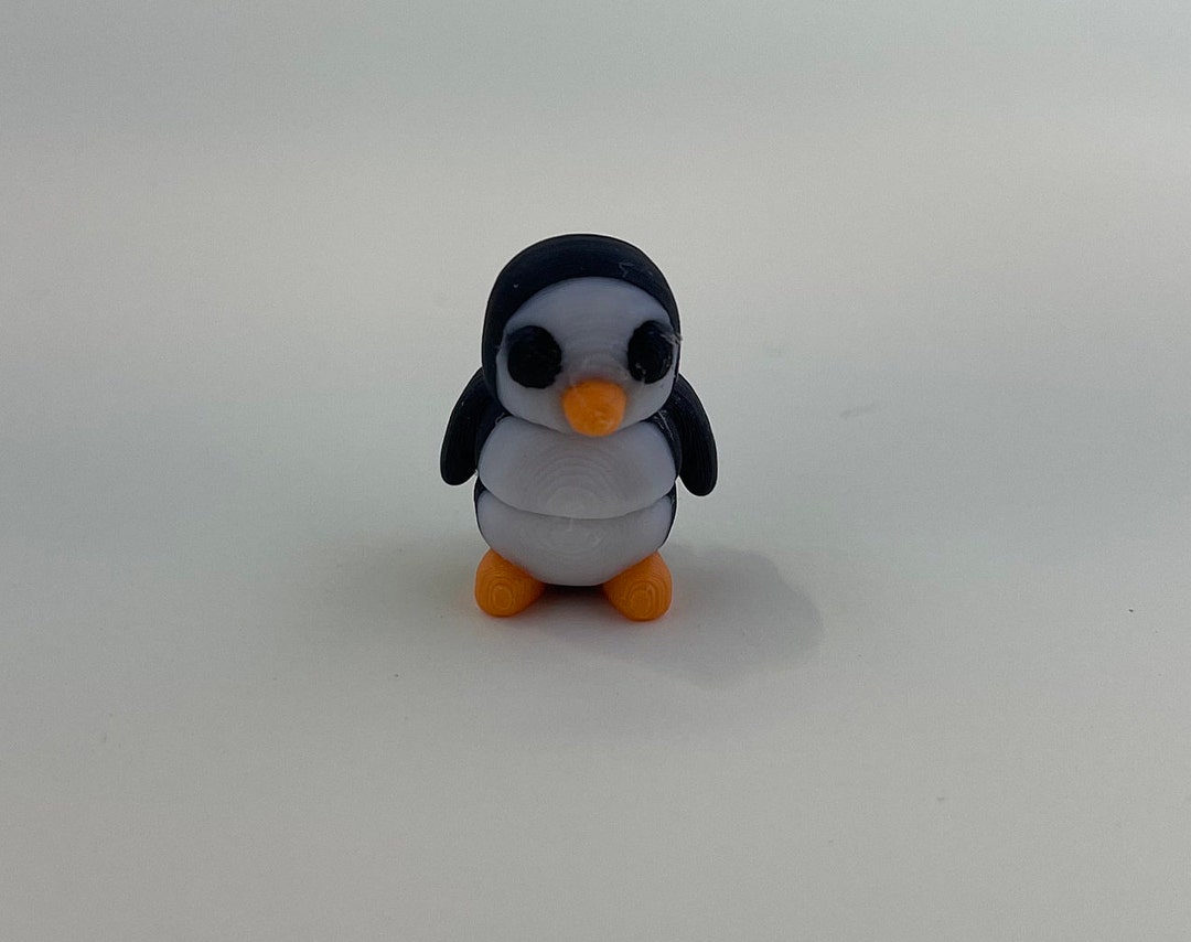 3D Printed Articulated Miniature Animal Pet Fidget Toy Penguin Bird - Etsy