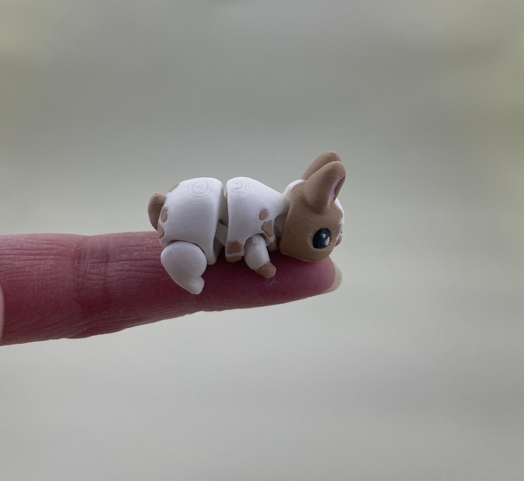 3D Printed Articulated Miniature Animal Pet Fidget Toy Bunny Rabbit - Etsy
