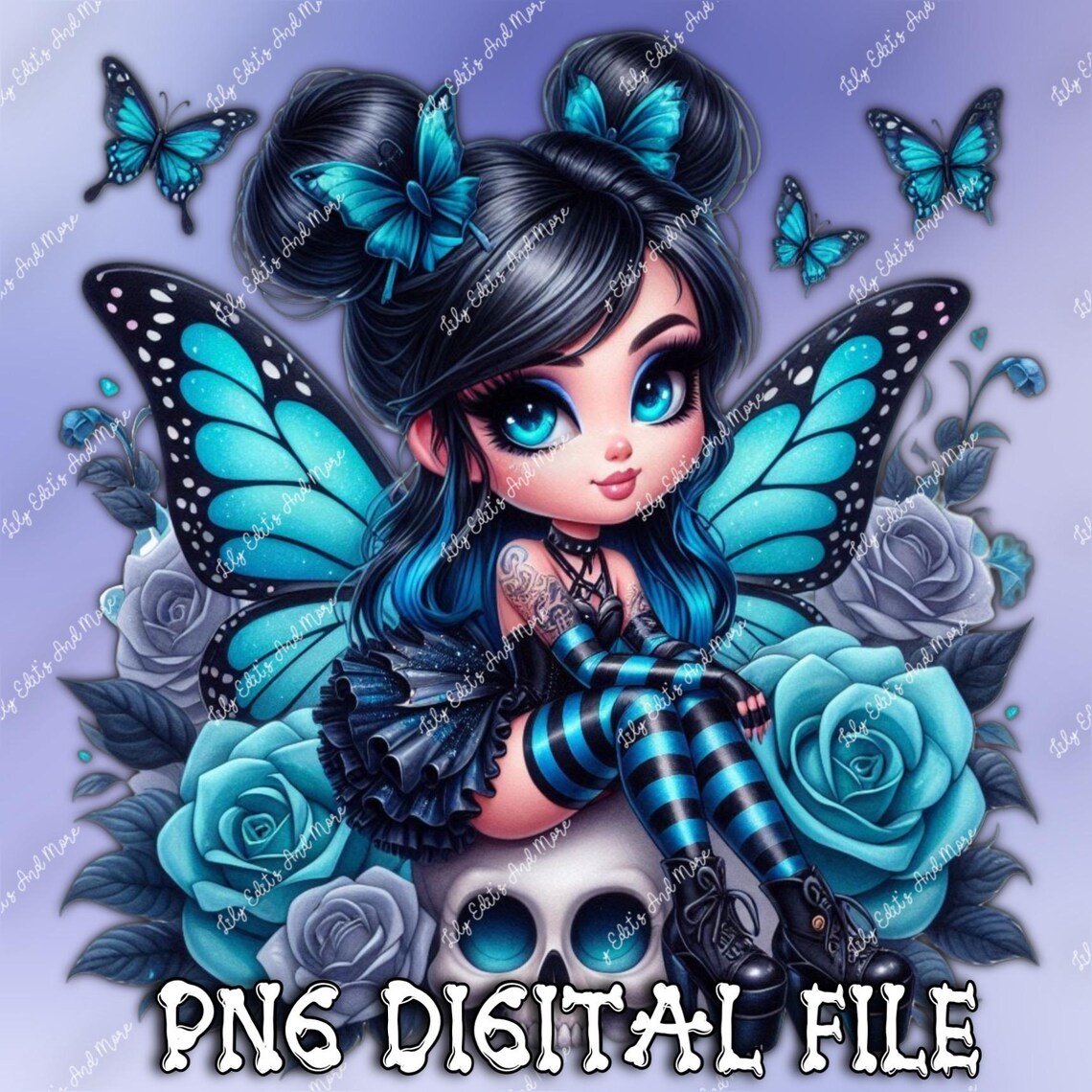 Pack of 5 Digital Images Gothic Girls Halloween - Etsy