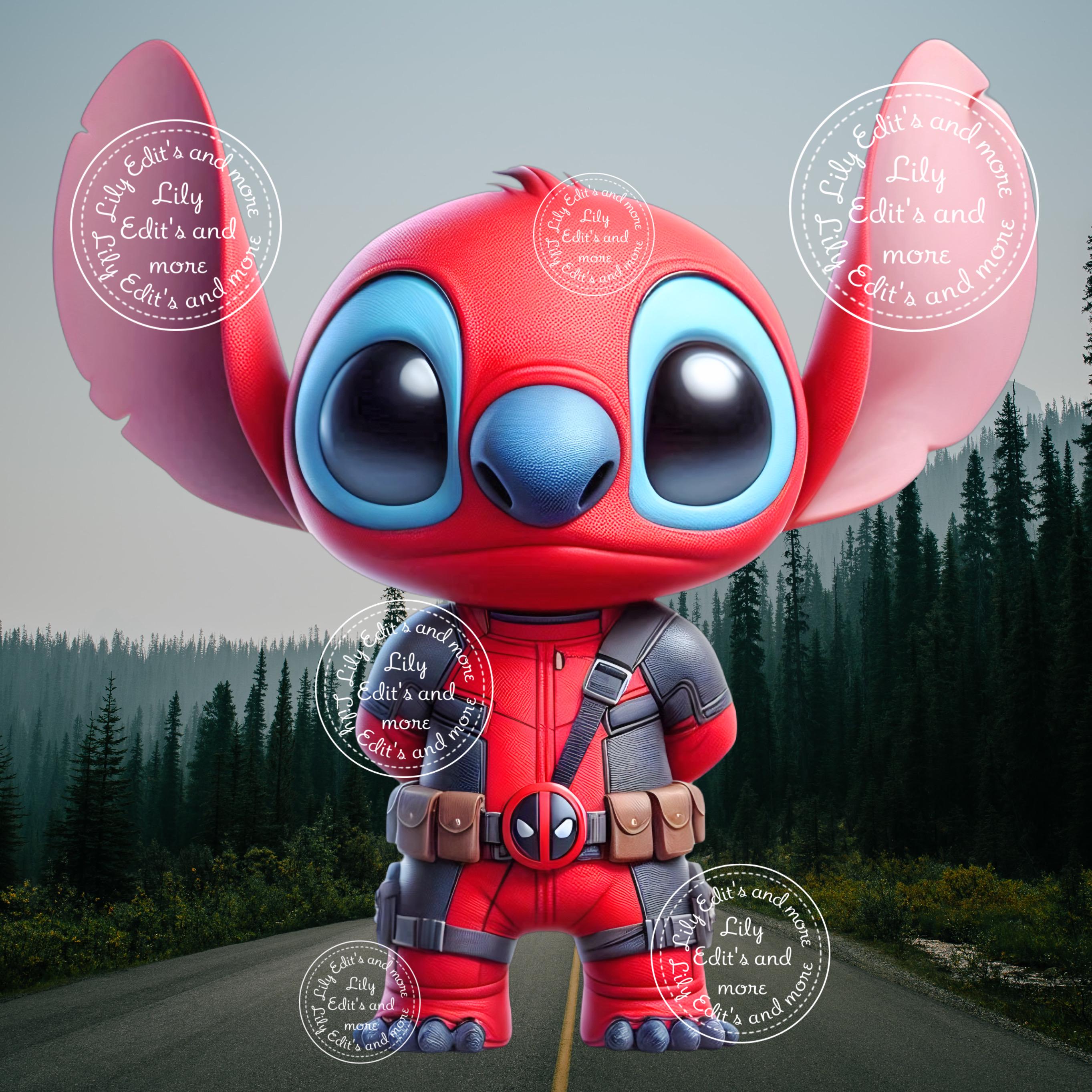 Stitch Deadpool - Etsy