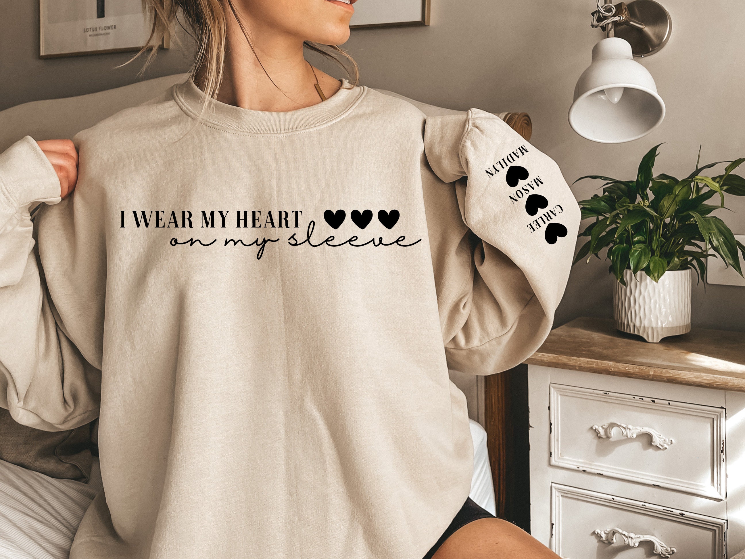Wear My Heart on My Sleeve PNG SVG Bundle, 2 Fonts Included for DIY ...
