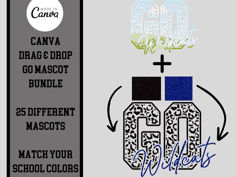 Canva Drag & Drop Go Mascot Frame Bundle, 25 Frames, 25 Mascots ...