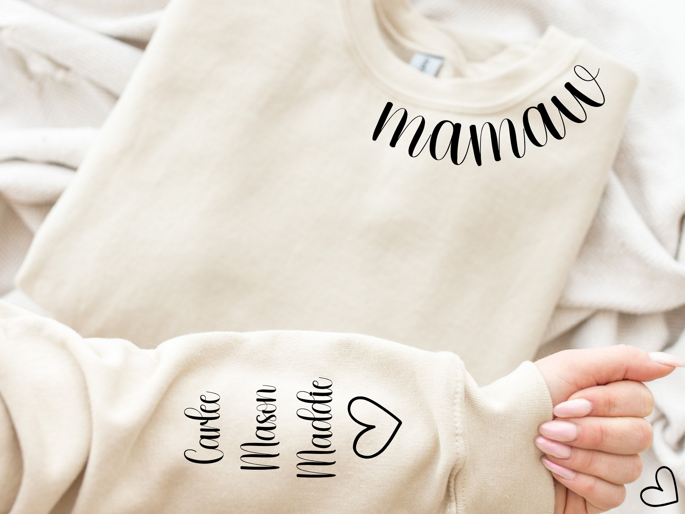 Mamaw Neck PNG With Font Included DIY Personalization Perfect Gift for ...