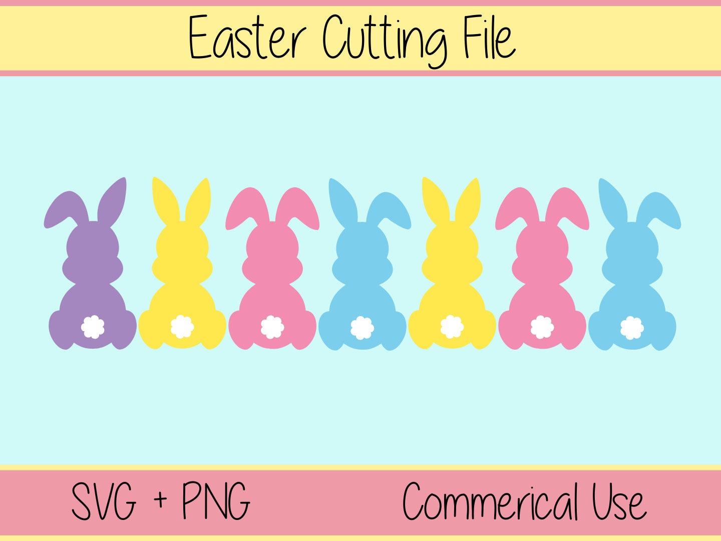 Easter Cutting File PNG SVG, Bunny Svg, Easter Svg, Easter Png, Easter ...