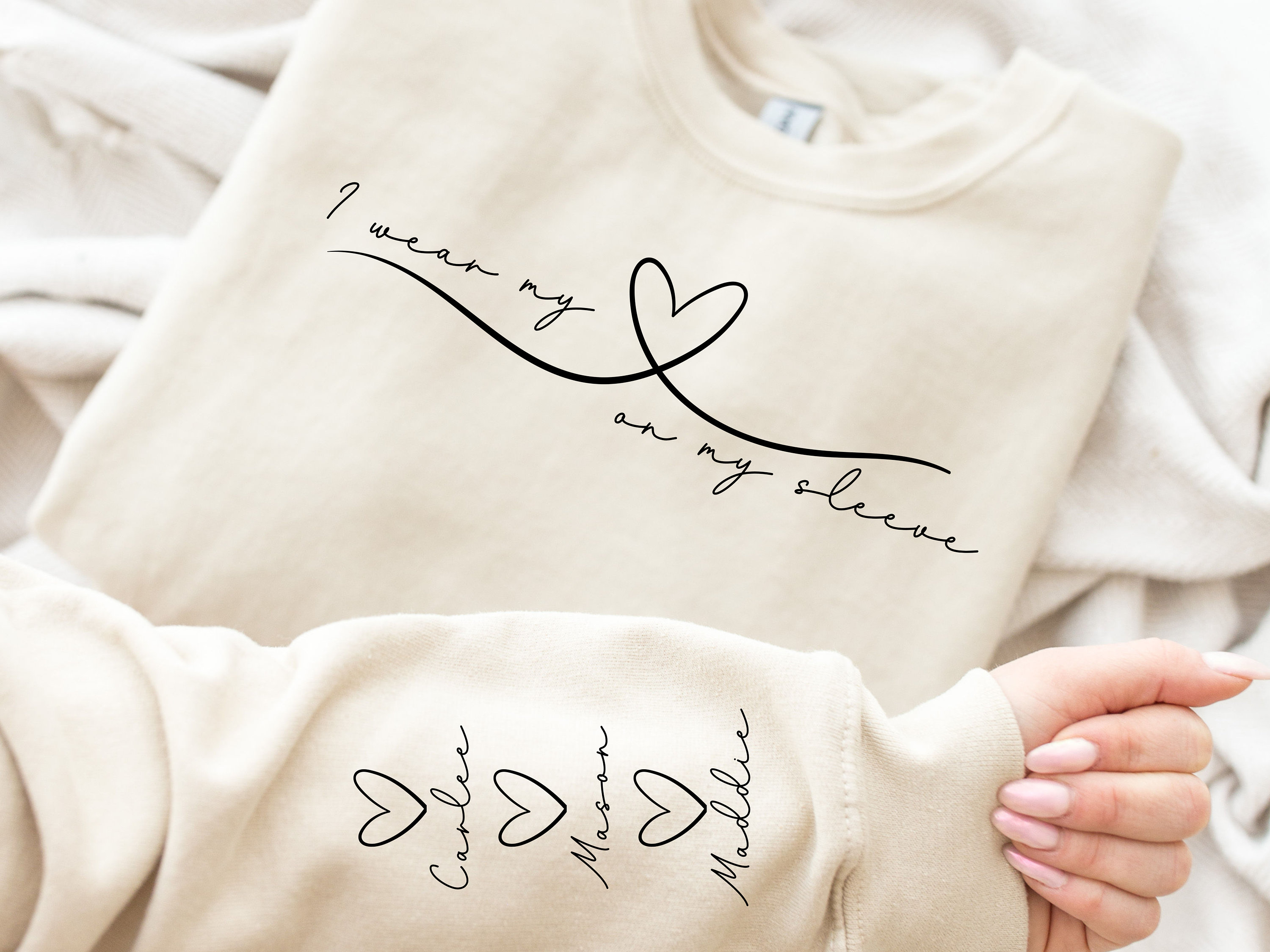 I Wear My Heart on My Sleeve With Font & Heart Included SVG PNG, Sleeve ...