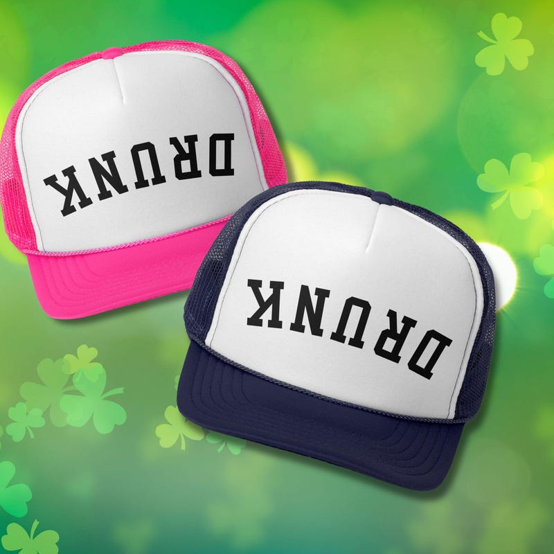 Upside Down Text Hat - Etsy