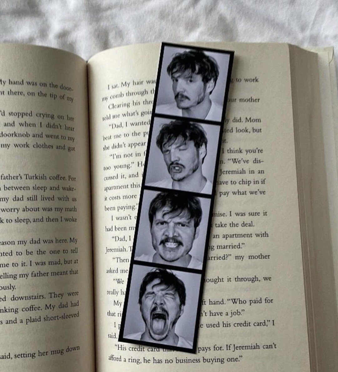 Pedro Pascal Photostrip Laminated Bookmark - Etsy