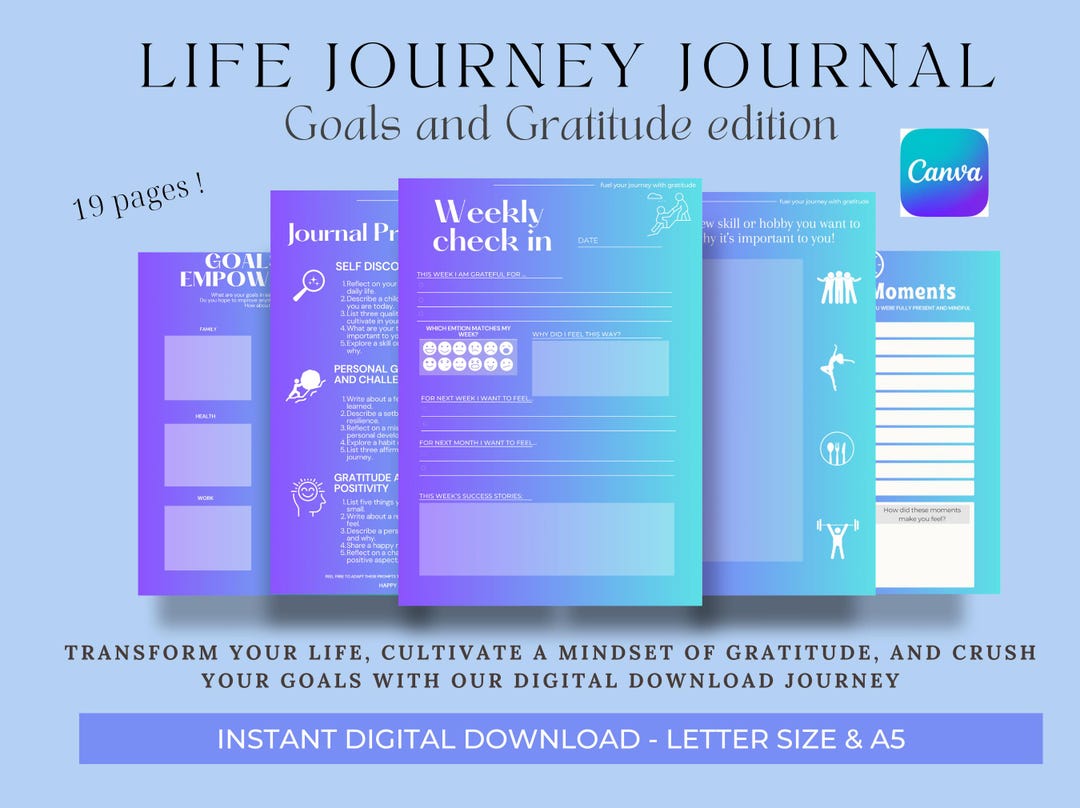 Gratitude Journal, Goal-setting Journal, Diary, Self-help, Journal ...