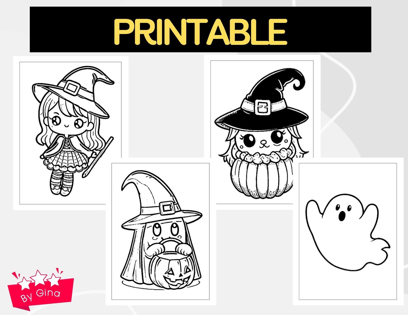 40 Halloween Printable Coloring Pages for Kids by Gina, Toddlers ...