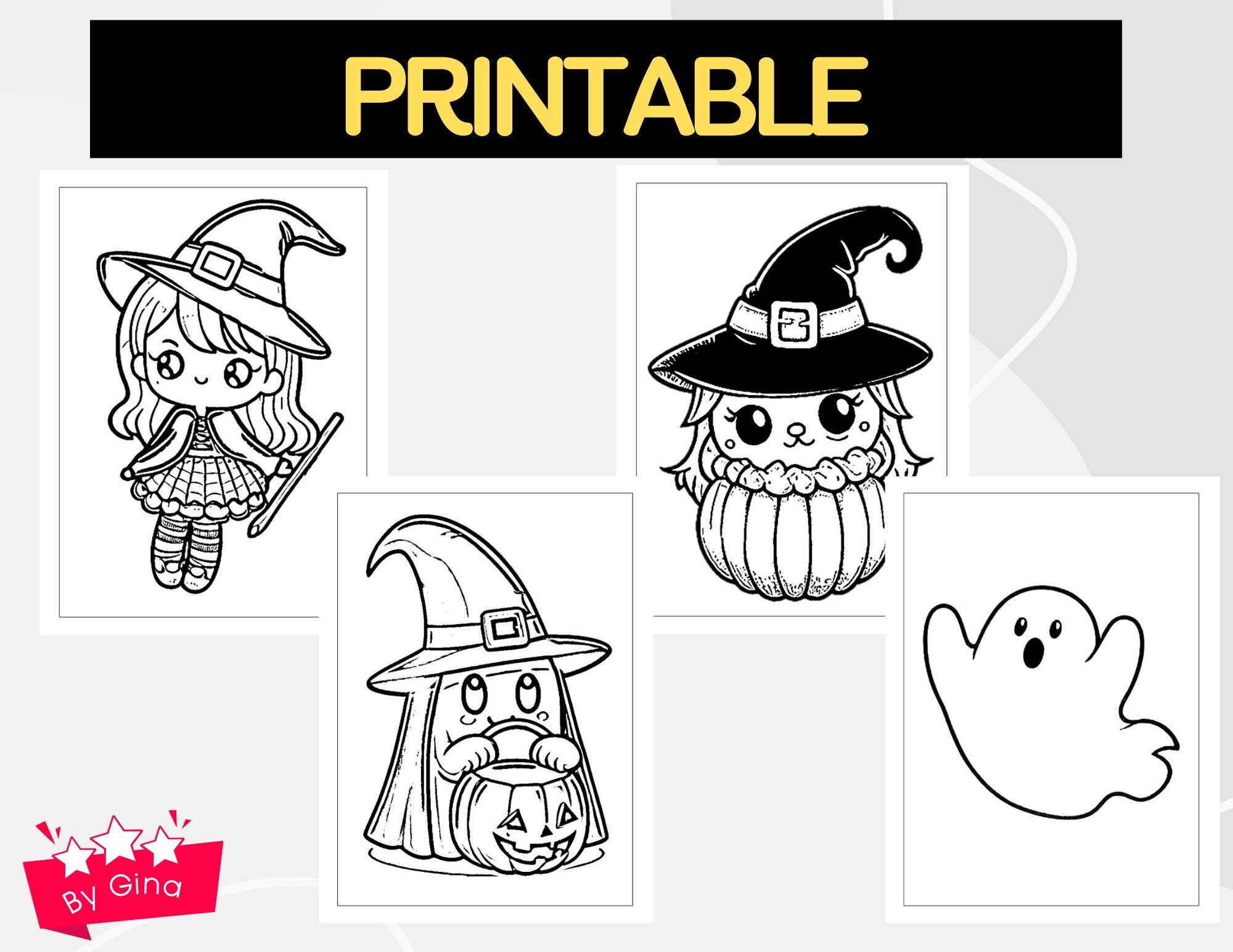40 Halloween Printable Coloring Pages for Kids by Gina, Toddlers ...