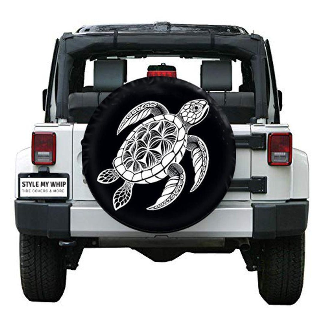 Sea Turtle Spare Tire Cover Available With or Without Camera Cutout ...