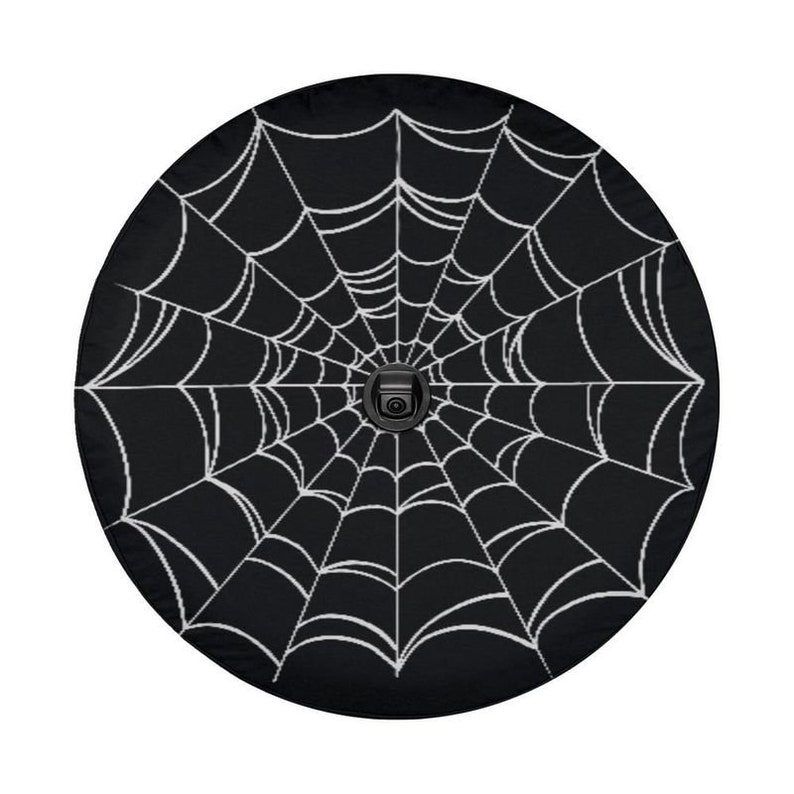 Spider Web Design Spare Tire Cover Available With or Without Camera ...