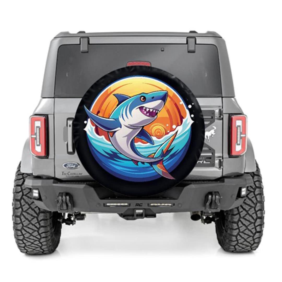 Shark Ocean Fish Fishing Fisherman Nautical Spare Tire Cover Available ...