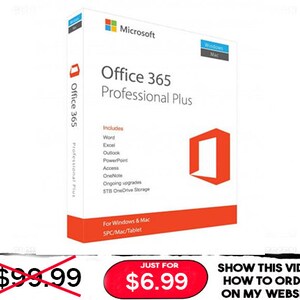 Microsoft Office 365 Professional Plus Lifetime License Digital ...