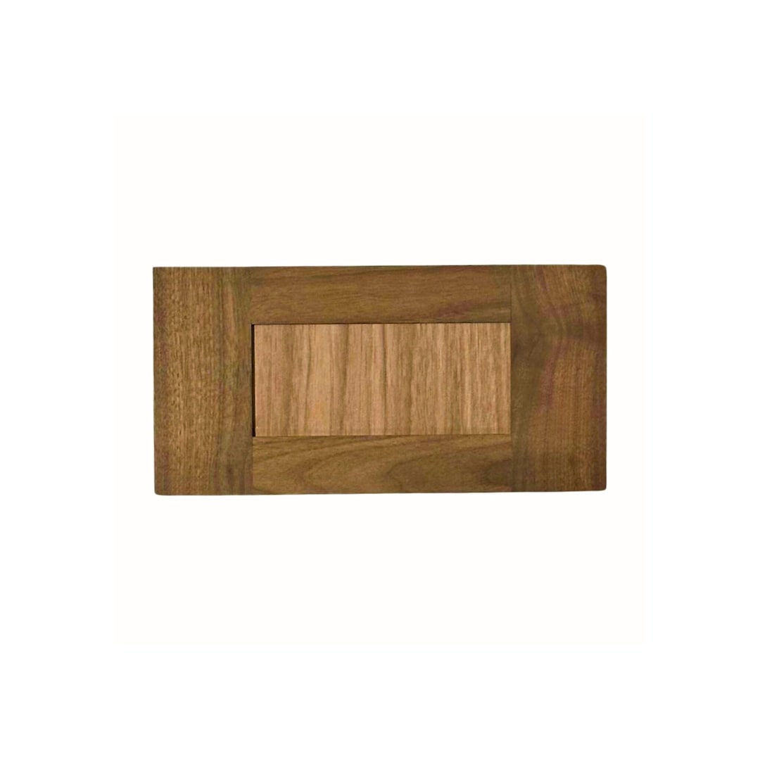 Classic Shaker Cabinet Drawer Faces - Walnut With Walnut Panel - Etsy