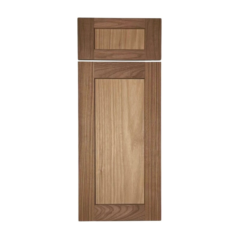 Classic Shaker Cabinet Drawer Faces Walnut With Walnut Panel - Etsy