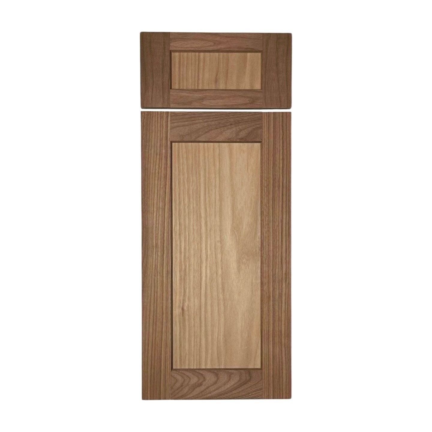 Classic Shaker Cabinet Drawer Faces Walnut With Walnut Panel - Etsy