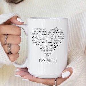 Personalized Math Teacher Mug, Custom Math Teacher, Mathematician Mug ...
