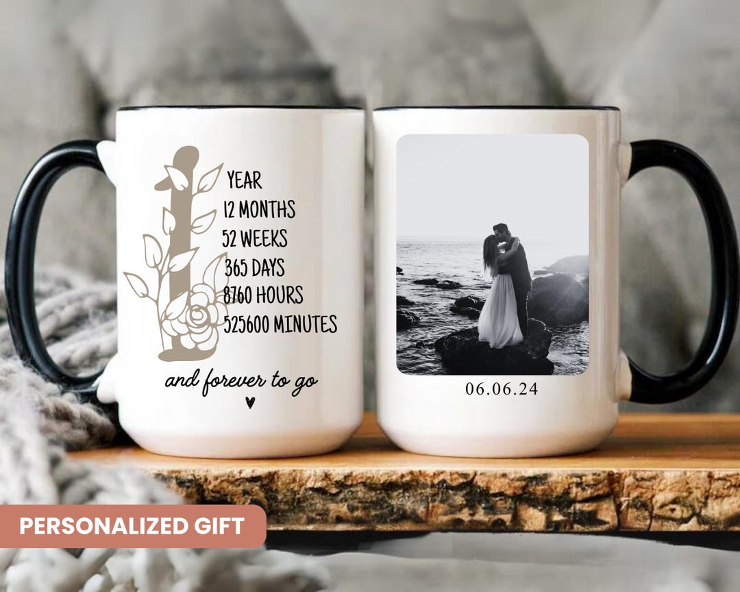 Custom 1st Anniversary Gift, 1 Year Anniversary Collage, Personalized ...