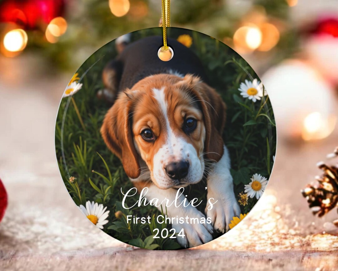 Personalized Dog First Christmas Ornament, Personalized Christmas Pet ...