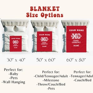 Personalized Cross Country Blanket, Custom Name Blanket, Cross Country ...