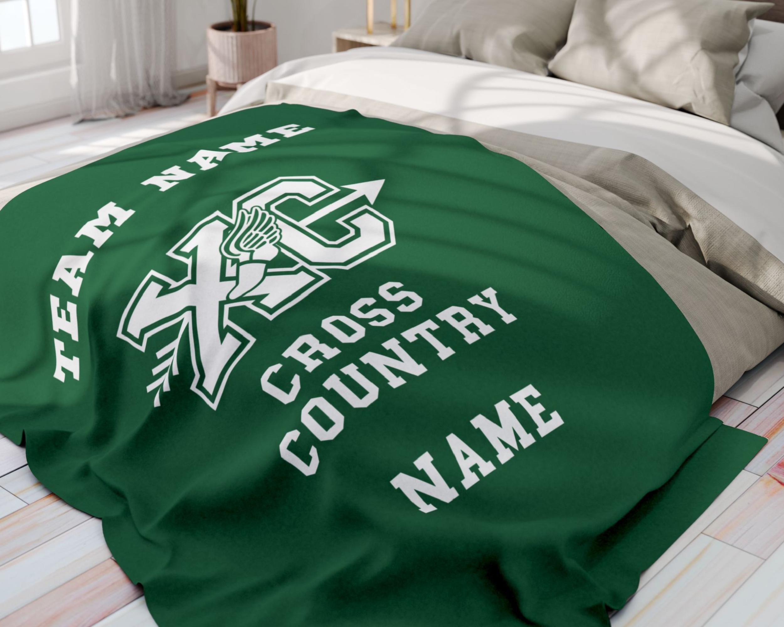 Personalized Cross Country Blanket, Custom Name Blanket, Cross Country ...