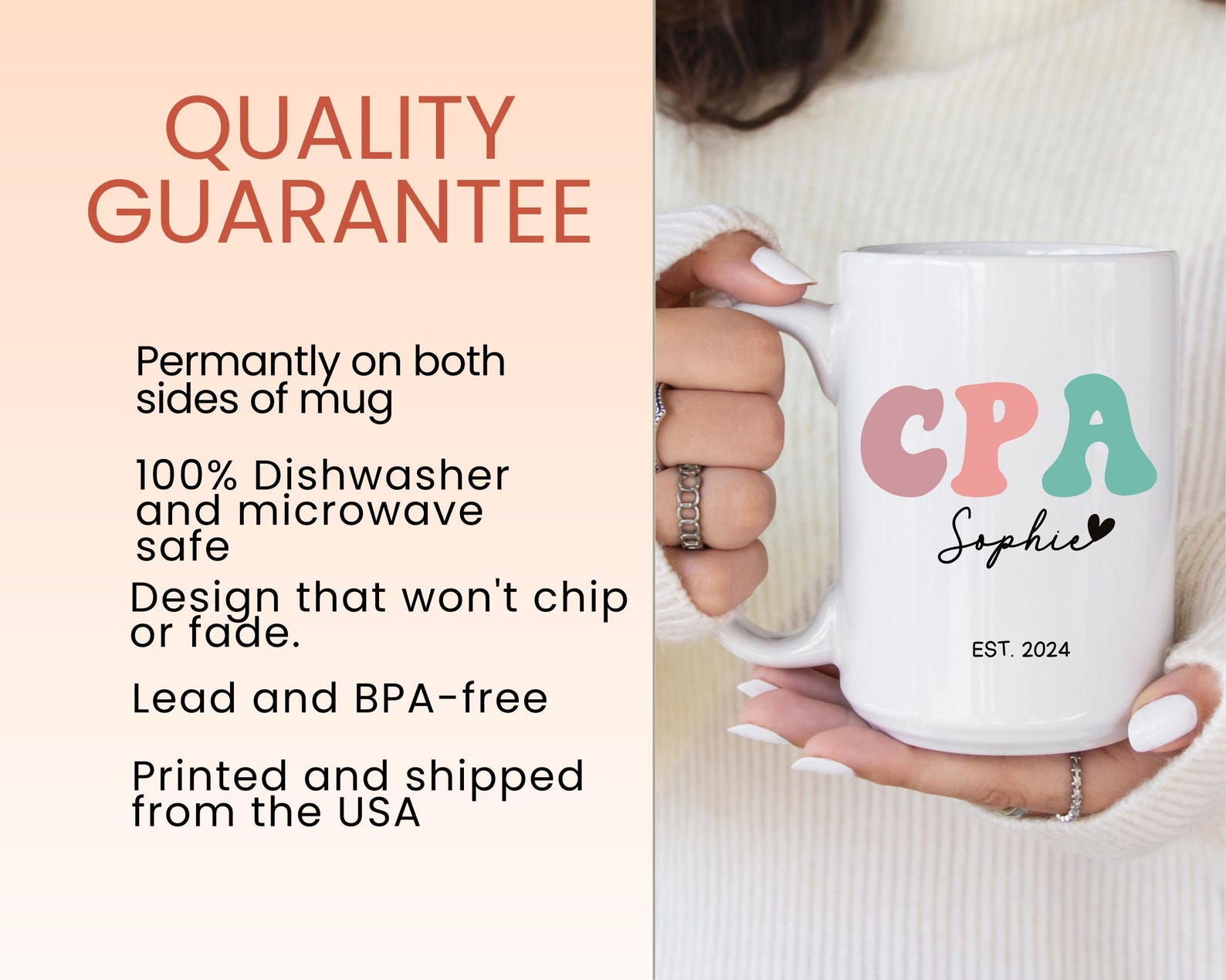 Accountant Mug, Cpa Gift, Custom Accountant Mug, New Accountant Gift ...