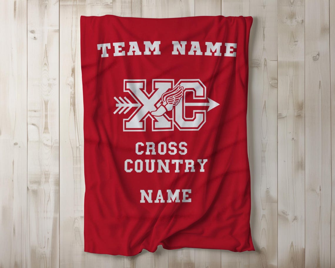Personalized Cross Country Blanket, Custom Name Blanket, Cross Country ...