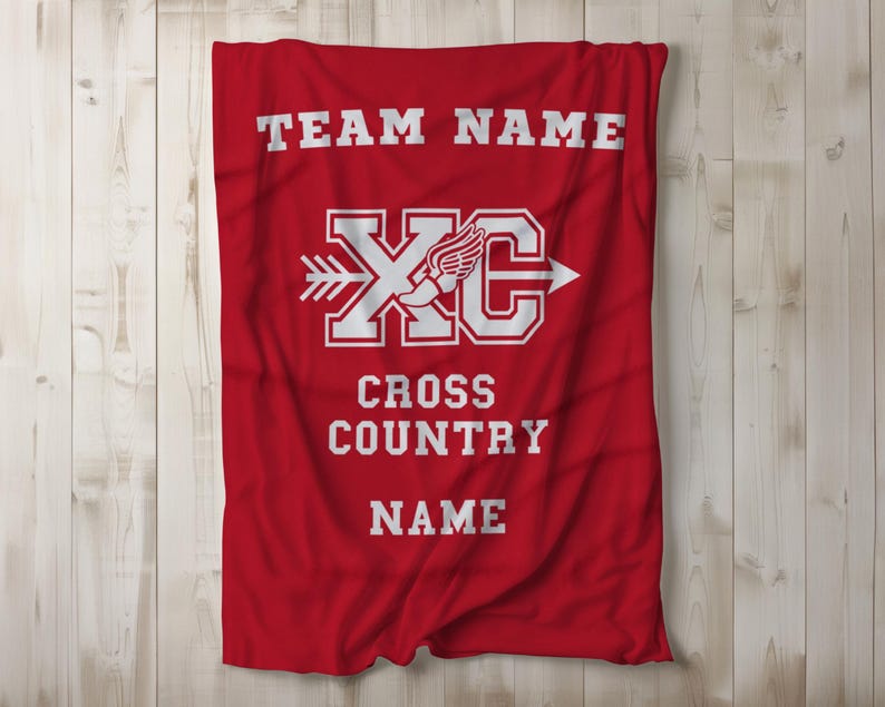 Personalized Cross Country Blanket, Custom Name Blanket, Cross Country ...