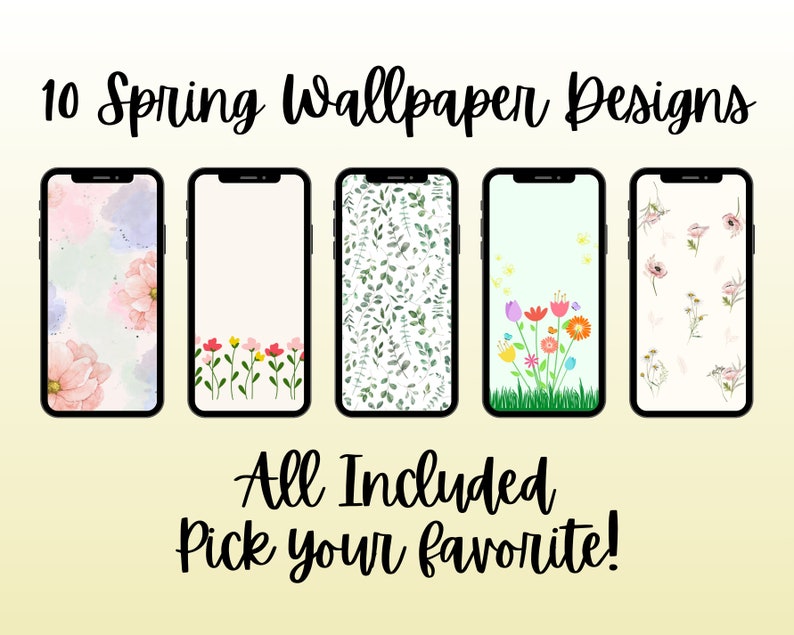 Neutral Floral iPhone Wallpaper, Spring Phone Background, Seasonal ...