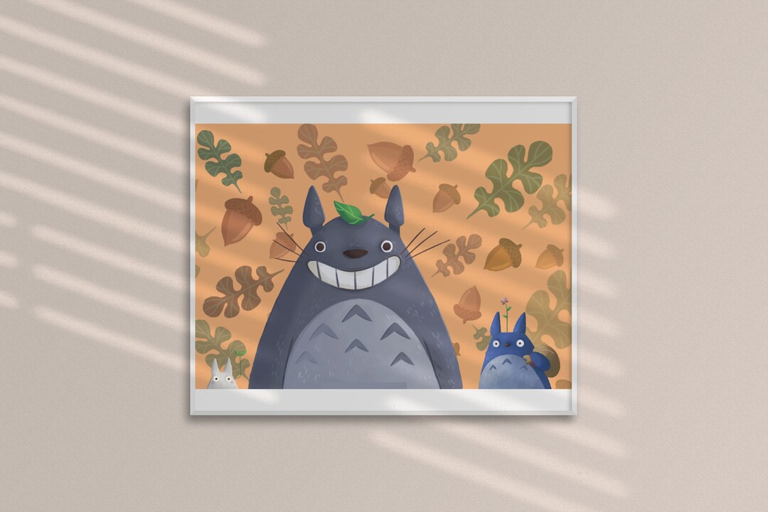 My Neighbor Totoro Poster, Wall Art Totoro, Japaness Fantasy Poster ...