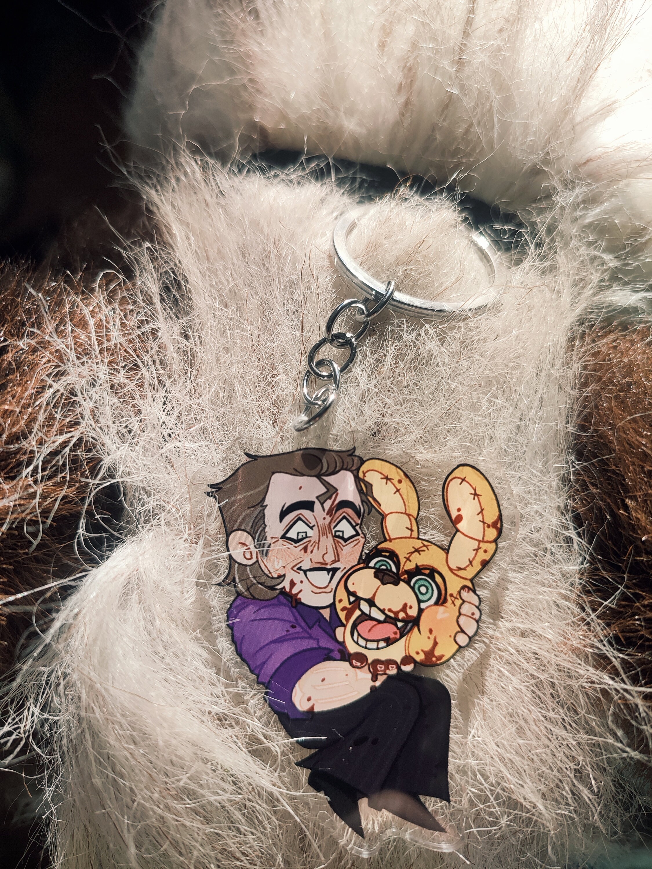 Henry Emily / William Afton FNAF Double-sided Acrylic Keychain Charm - Etsy