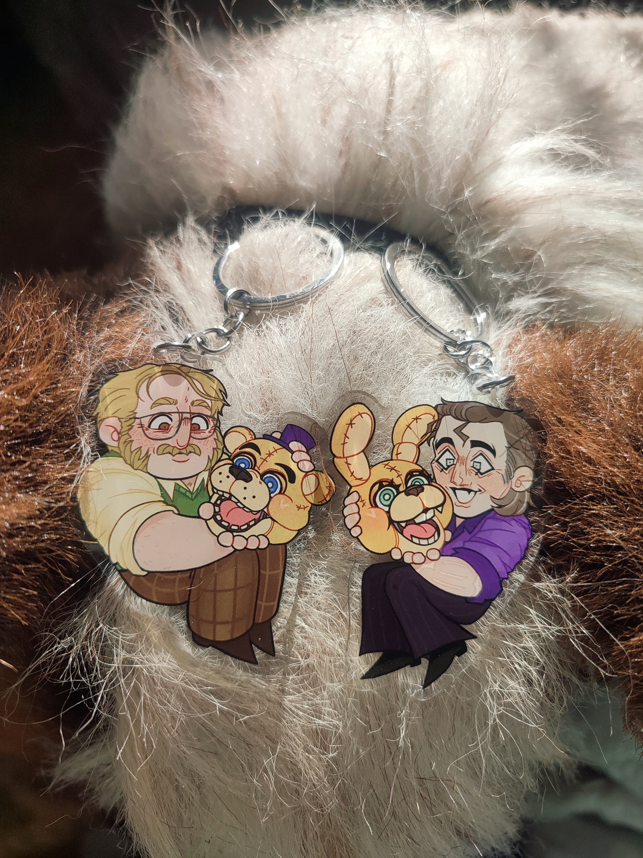 Henry Emily / William Afton FNAF Double-sided Acrylic Keychain Charm - Etsy