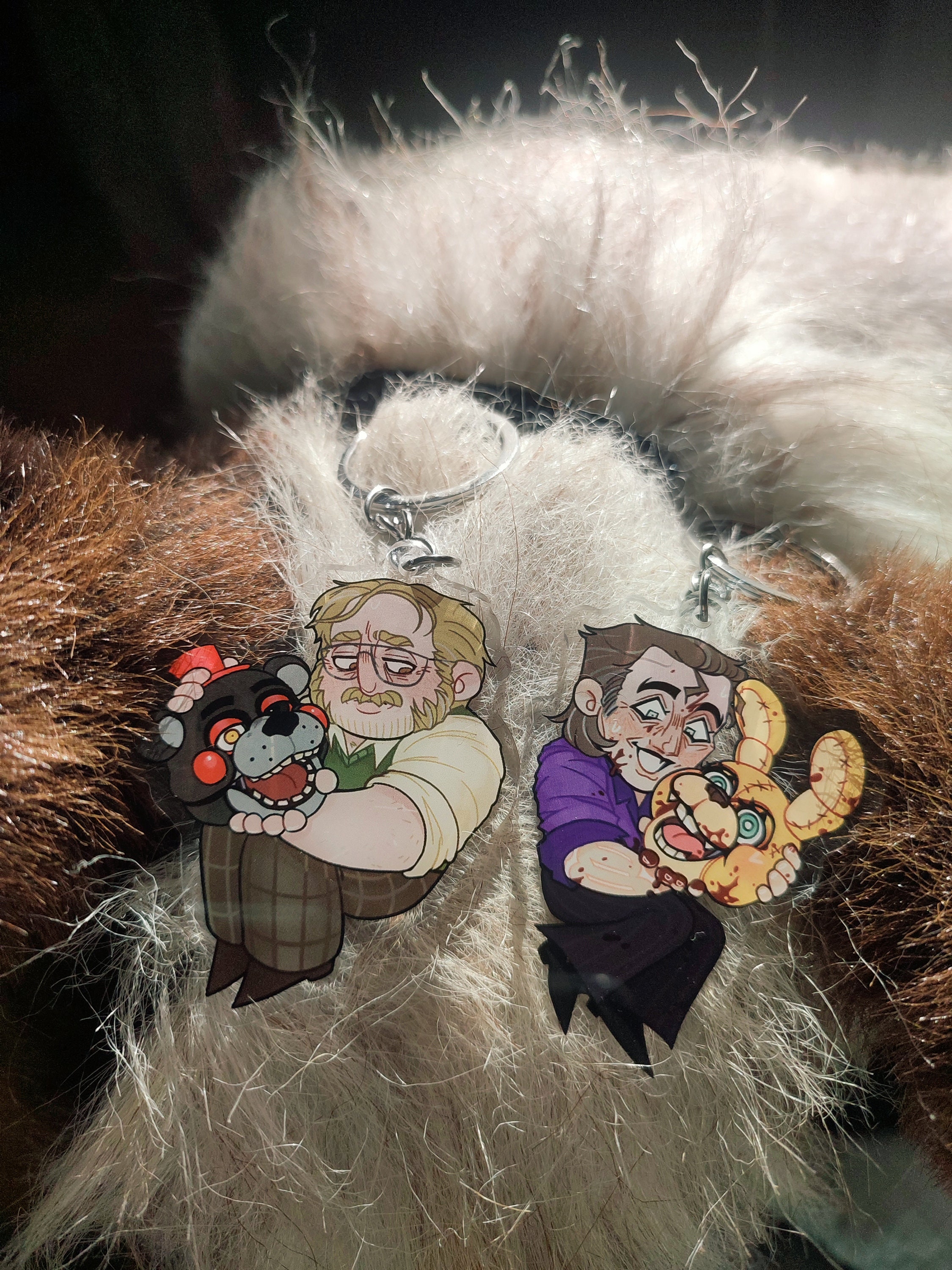 Henry Emily / William Afton FNAF Double-sided Acrylic Keychain Charm - Etsy