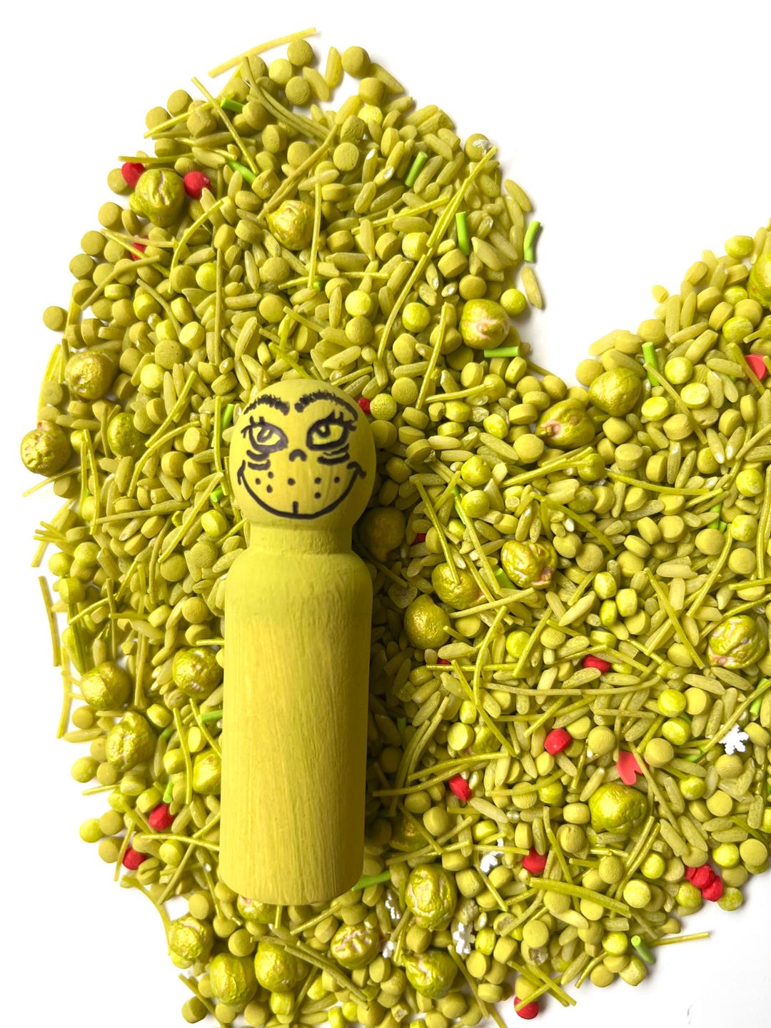 Grouchy Green Peg Doll add-on - Etsy