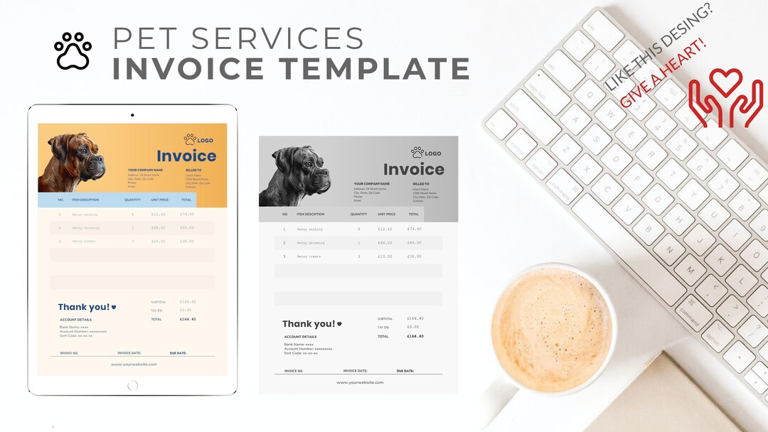 Invoice Template Editable Invoice Smal Business Invoice Template ...