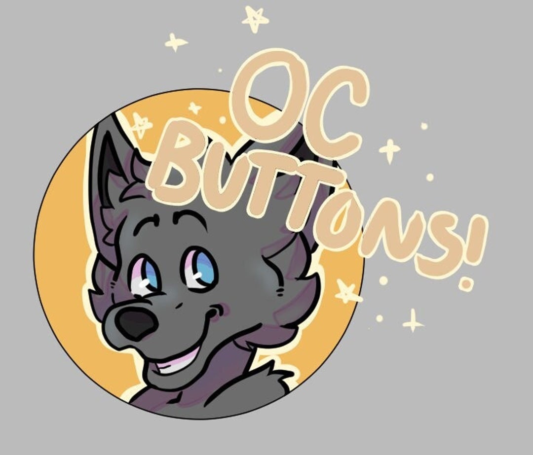 Original Character Buttons Made to Order - Etsy